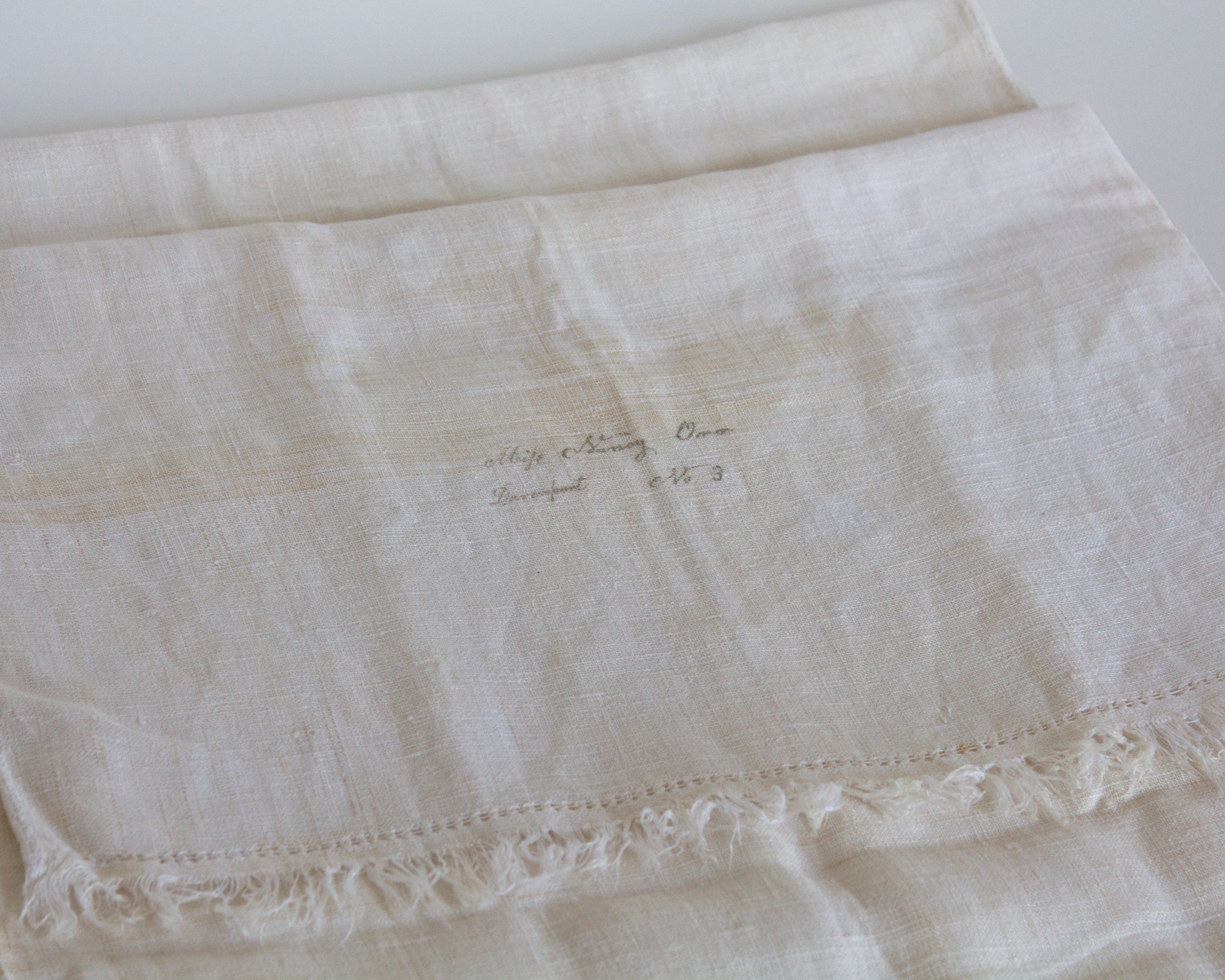 Pair of Homespun Pillowcases – Samuel Snider Antiques